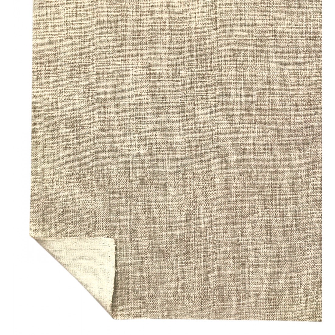 Tecido Linho Sintético Bege Sofá Estofado | Rei das Espumas